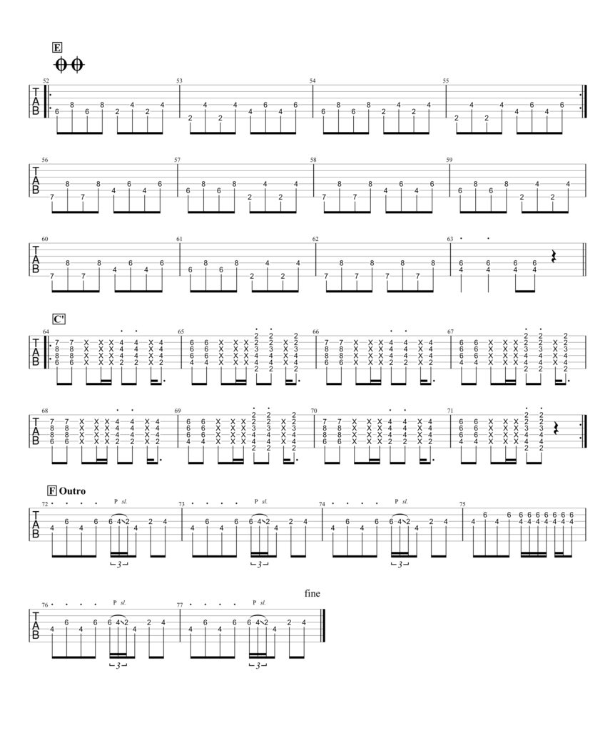 【LOSER／米津玄師】無料ギタータブ譜スコア＆コード／ほぼ完コピVer. | Easy-Guitar-Net