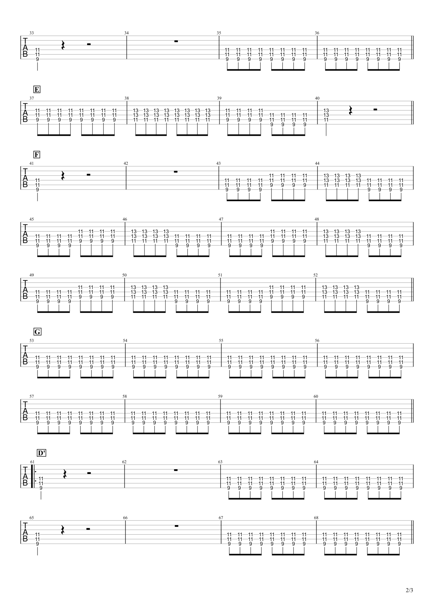 【Bad Reputation／Avril Lavigne】無料ギターTAB譜｜簡単パワーコードストロークアレンジVer. | Easy ...