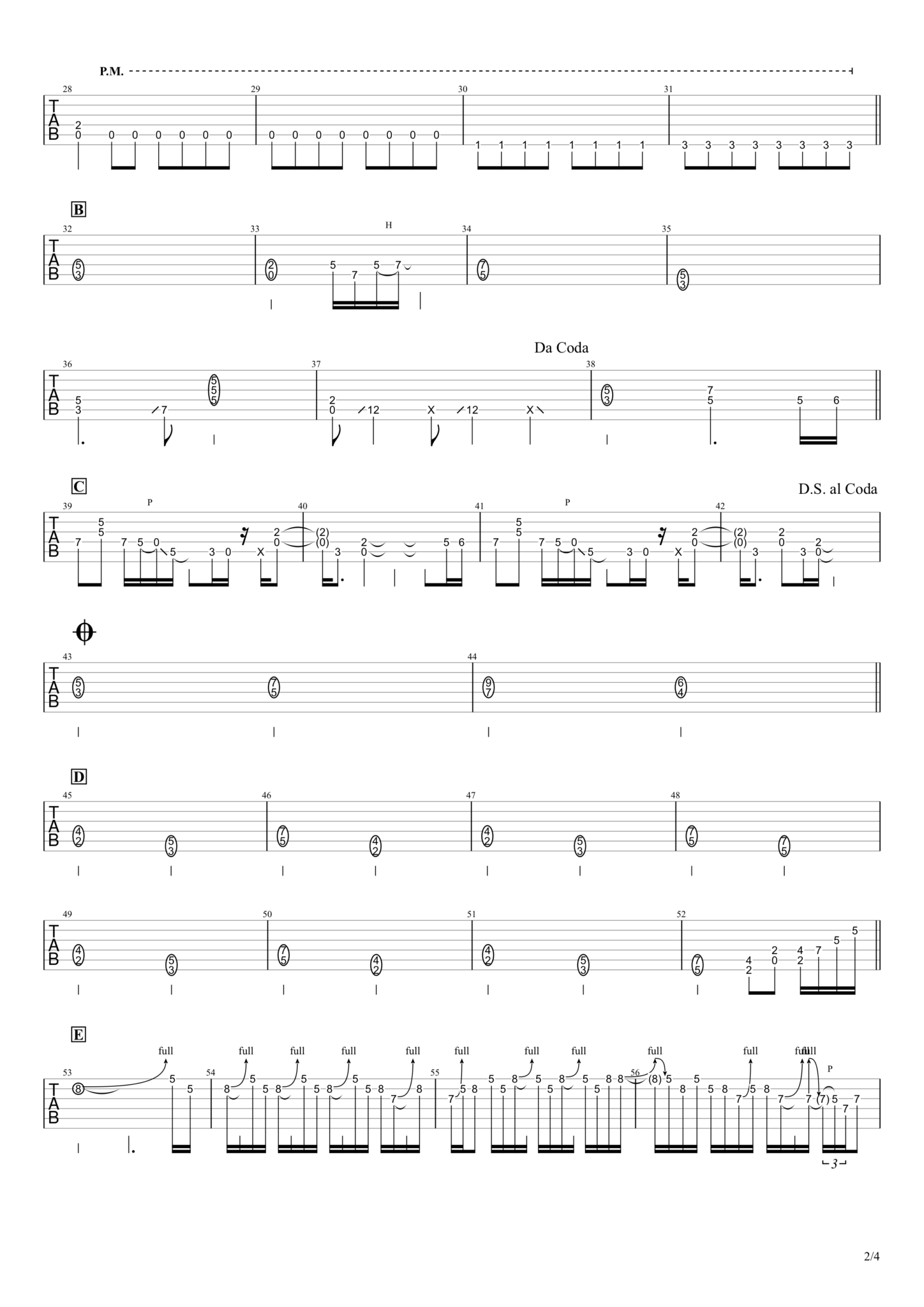 【ZERO／B’z】無料ギターTAB譜｜リードギターほぼ完コピVer.【ラップのところもあるよ】 | Easy-Guitar-Net